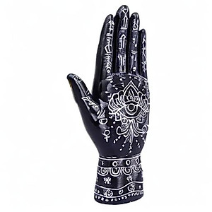 Nemesis Now U4798P9 Hamsa Hand 22.5cm, Black, One Size