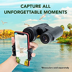 STARSCOPE Adjustable Phone Scope Mount - Telescope Phone Adapter Fits Most Phones (Max 110mm) | Easy-Adjust, Universal Spotting Scope Phone Adapter | Phone Attachment for Binoculars and Monoculars