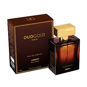 Liberty Luxury OudGold Perfume for Men (100ml/3.4Oz), Eau De Parfum (EDP), Long Lasting Smell.