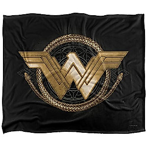 Wonder Woman Lasso Logo Silky Touch Super Soft Throw Blanket 50" x 60"