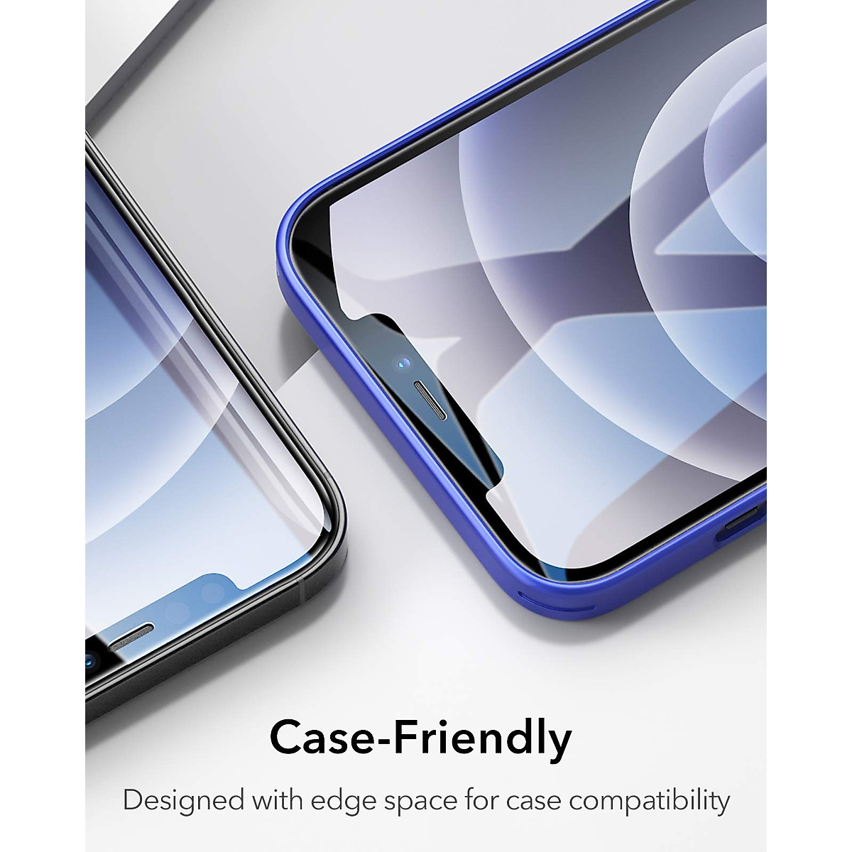 ESR Tempered-Glass Screen Protector for iPhone 12 Mini [3-Pack] [Easy Installation Frame] [Case-Friendly] Premium Tempered Glass Screen Protector for 12 Mini 2020, 5.4-Inch