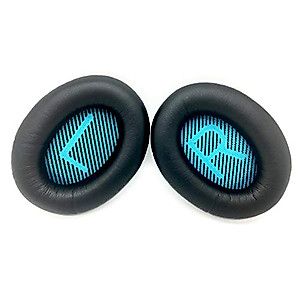 Headphone Replacement Ear Pads by AvimaBasics – Premium Cover Pads Compatible with Bose Quiet Comfort QC2 QC15 QC25 QC35 SoundLink SoundTrue Around Ear II AE2 Headphone - Clear Sound (1 Pack Black)