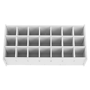 HOODANCOS Paint Storage Organizer 21 Grid Craft Paint Holder Rack Paint Bottle Storage Box for Watercolor Paints Oil Tubes