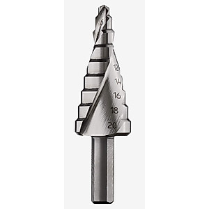 Bosch Professional 260925C138 HSS Step Bit (for Metal and Plastic, Ø 4 – 20 mm, Length 70.5 mm, Drill Accessories)