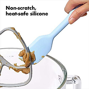 OXO Good Grips 2 Piece Silicone Spatula Set, red/seltzer