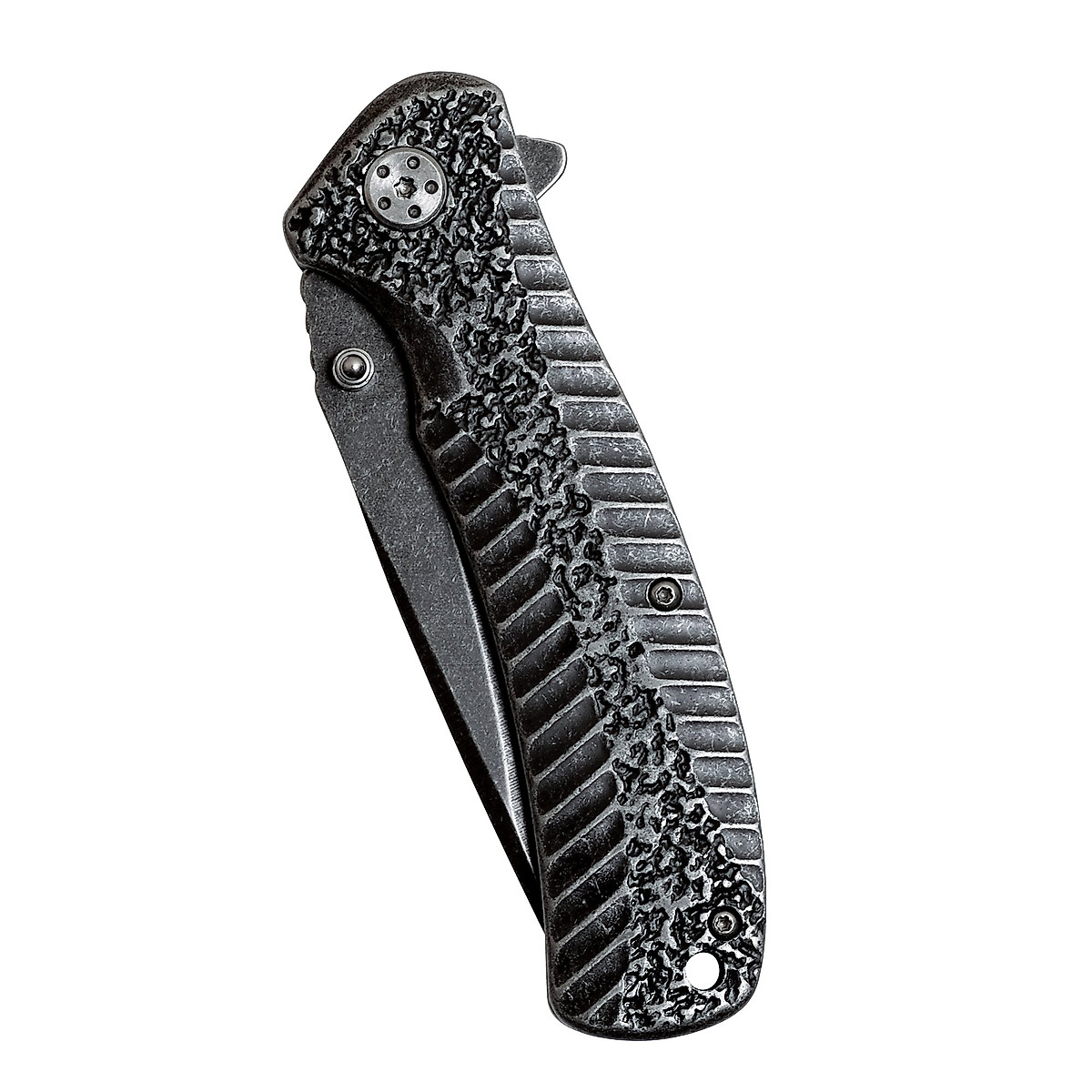 Kershaw Starter Folding Pocket Knife (1301BW); 4Cr14 Steel Blade With Black-Oxide BlackWash Finish, SpeedSafe Assisted, Single-Position Deep Carry Clip; 3.5 oz., 3.5 In. Blade, 7.9 In. Overall Length