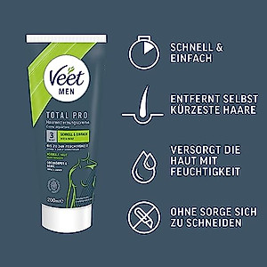 Veet for Men Hair Removal Gel Creme 200ml (1) (Packaging May Vary)