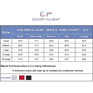 COLORFULLEAF Men's Cotton Thermal Underwear Henley Union Suits Onesies Base Layer (Dark Grey, M)