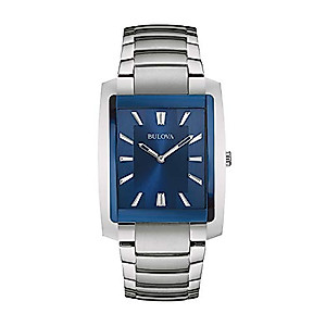 Bulova Men's Classic Rectangle 2-Hand Quartz Watch Style: 96A169