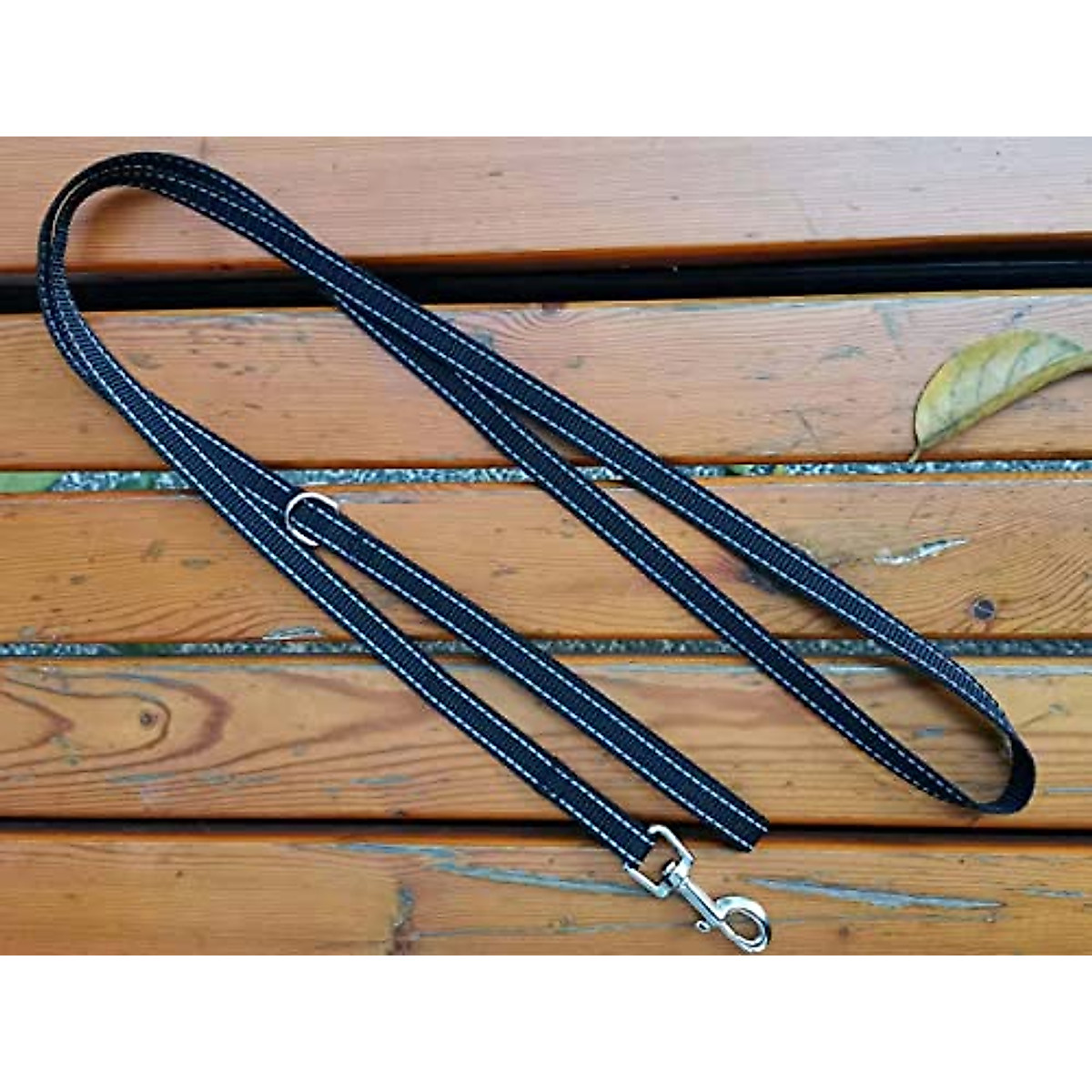 SUNNQ Reflective Dog Leash for Small Dogs, 6 FT (5/8 inch X 6FT, Black)