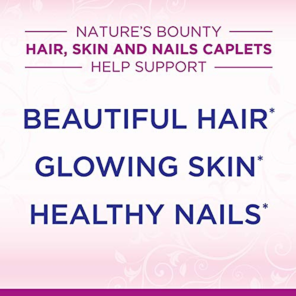 Nature's Bounty Optimal Solutions Hair, Skin & Nails Formula, 60 Coated Caplets