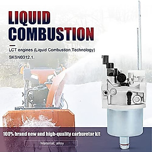 QAZAKY Carburetor Compatible with Ariens 20001027 20001086 20001368 20001369 LCT 03121 03122 13141 13142 L13 SKSN0312.1 2 136cc 208cc Poulan Pro 436565 585020402 532436565 Snow Blower Thrower