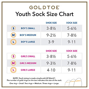 Gold Toe Boy's Dress Crew Socks, 3 Pairs, Peacoat/Grey Heather/Red, Shoe Size: 3-9