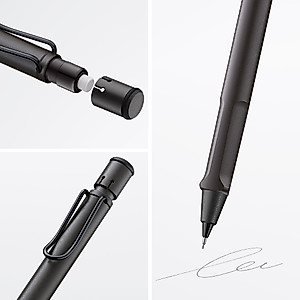 LAMY safari umbra - Mechanical Pencil with ergonomic grip & body made of robust ASA plastic - ideal for drawing & writing - including LAMY M 41 fine line refill 0.5 mm & eraser tip