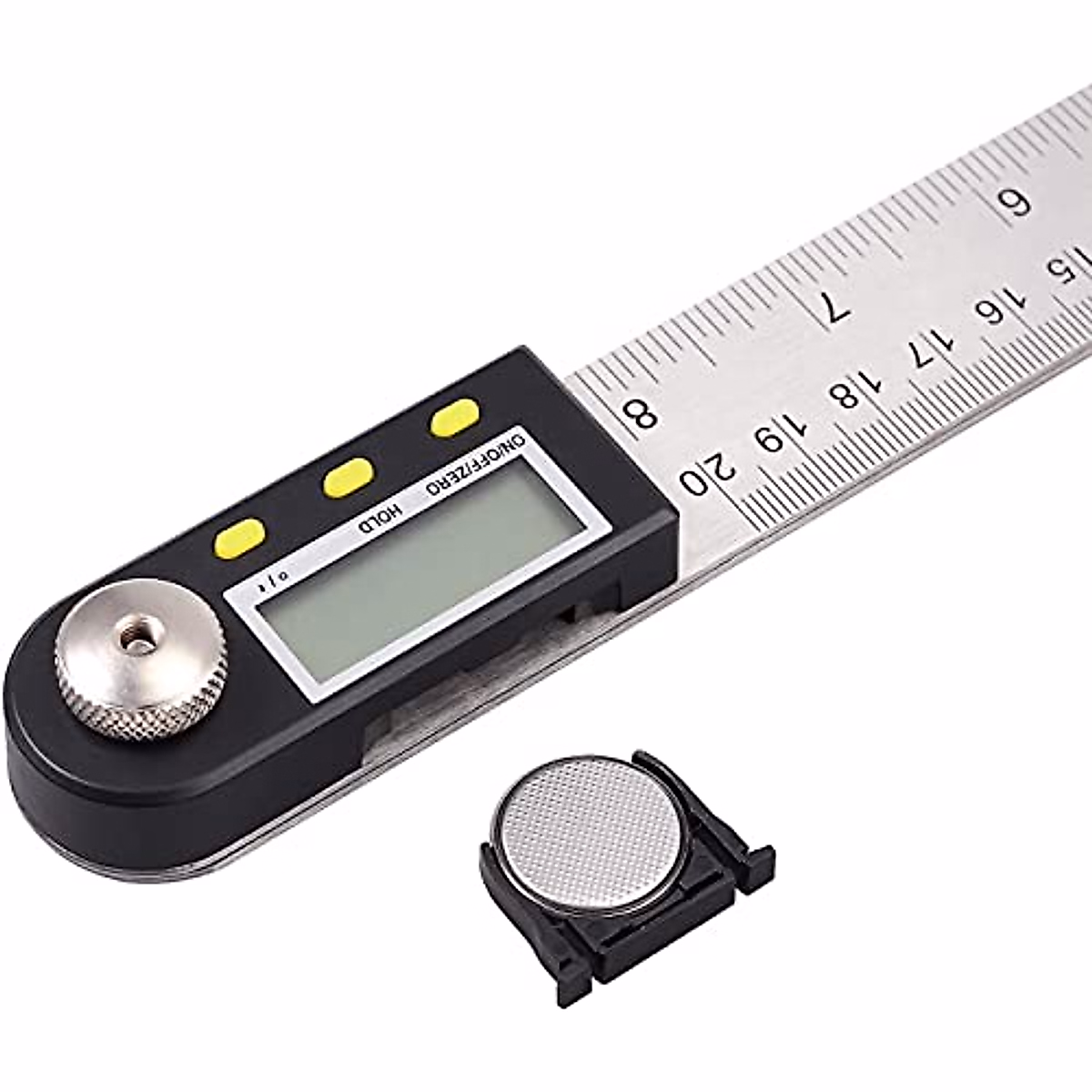 Digital Angle Ruler 0-360° Digital Inclinometer Protractor Angle Finder with LCD Spirit Level 200mm/8 inch for Vertical Horizontal Dual Spirit Level