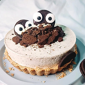 Eastron 2 Bottles Edible Candy Eyeballs Eyes Cake Cupcake Toppers Cookie Decorations Dessert Sprinkles for Halloween Christmas Birthday Party Supplies 5.4 Ounce, Two Size Mixed