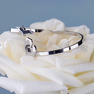 Michigan State Bracelet | Michigan State Spartan Helmet Bangle Bracelet | MSU Jewelry | Officially Licensed Michigan State University Jewelry | Michigan State Spartans | Stainless Steel