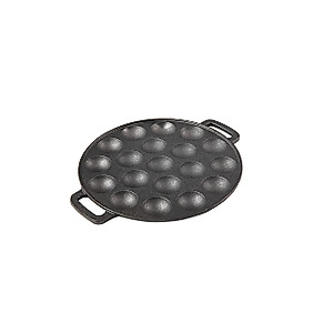 Upstreet Cast Iron Aebleskiver Pan/Ebelskiver Pan/Ideal for poffertjes pan (19 Hole)