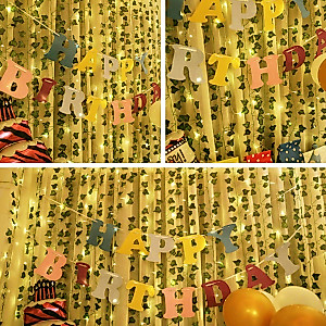 KASZOO 12 Pack Artificial Ivy Leaf Plants with 240 LED Window Curtain String Lights, Fake Plants Vine Hanging Garland, Hanging for Wall Party Wedding Room Home Kitchen Indoor & Outdoor Decoration