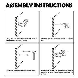 AIM & GGKK Floating Shelves with Towel Bar, Light Brown Wall Shelves for Bathroom/Living Room/Bedroom.(Set of 2)