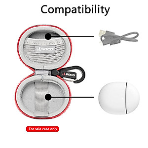 RLSOCO Carrying Case for Google Pixel Buds Pro 2/Pixel Buds A-Series/Pixel Buds Pro Wireless Earbuds (Black)