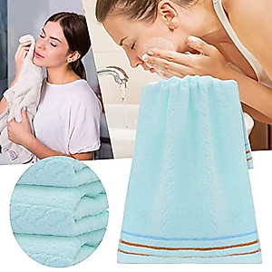 Dark Gray Hand Towels for Bathroom Towel Absorbent Clean and Easy to Clean Cotton Absorbent Soft Suitable for Kitchen Bathroom Living Room Bathroom Set Gray (A, One Size)