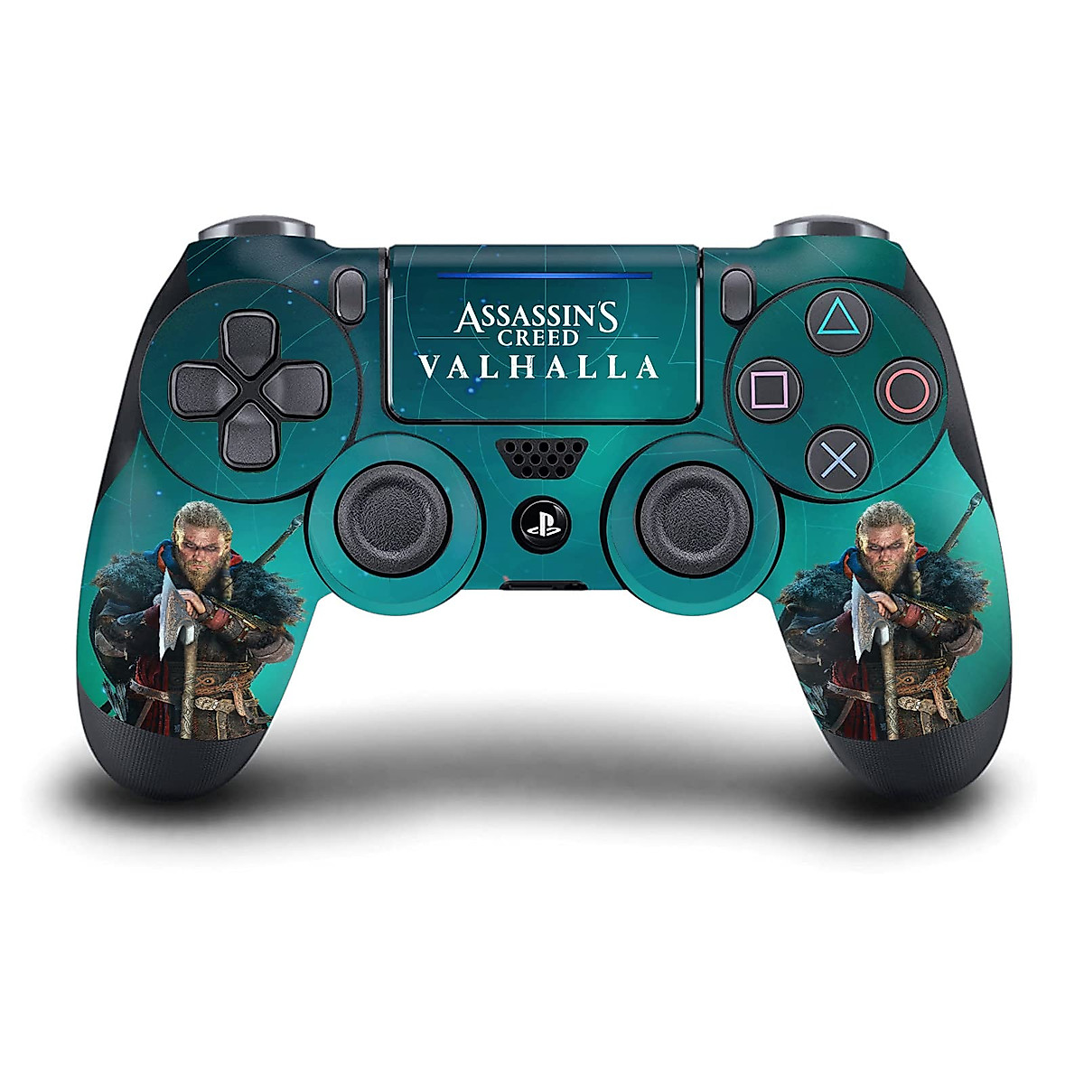 Head Case Designs Officially Licensed Assassin's Creed Male Eivor Valhalla Key Art Vinyl Sticker Gaming Skin Decal Cover Compatible With Sony PlayStation 4 PS4 DualShock 4 Controller