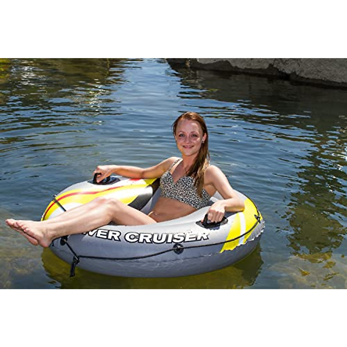 Poolmaster Deluxe Cruiser Inflatable Raft Inner Tube River Float