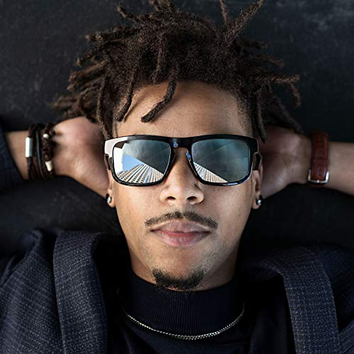 Bose Mirrored Silver, Tenor Polarized Square Replacement Sunglass Lenses, Lens Width: 55 mm