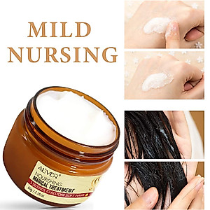 NIFEISHI Magical Keratin Hair Treatment Oil, 2pcs Advanced Molecular Hair Roots Professtional Hair Conditioner, 5 Seconds to Restore Soft Hair, Deep Suitable for Dry & Damaged Hair-60ml