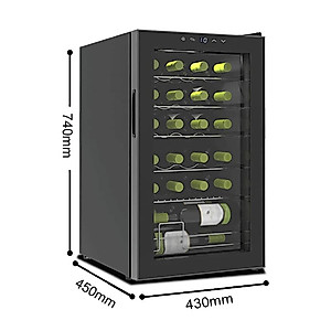 70L Compressor Wine Cooler Refrigerator | Large Freestanding Wine Cellar | 41f-64f Digital Temperature Control Wine Fridge for Red White Champagne or Sparkling Wine