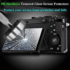 ZLMC Ricoh GR III screen protector, 9H hardness 0.3mm ultra-thin tempered glass screen protector for Ricoh GR III digital camera, full coverage edge to edge protection [3pcs]