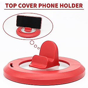 Uszeoka Ramen Cooker, Mini Electric Pot 1L, 450W Electric Hot Pot Electric Cooker, Portable Pot Noodle Cooker for Pasta Steak Egg with Over-Heating Protection, Dorm Room Cooking Appliances, Red