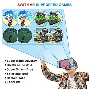 WinDrogon VR Headset, Designed for Nintendo Switch & Switch OLED Accessories for Switch VR Games, Labo VR and YouTube VR, VR Glasses with Adjustable Pupil Distance and Adjustable Switch Goggles Strap…