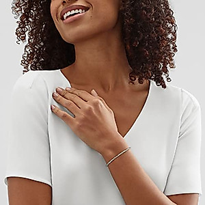 Silpada 'Charlotte' Sterling Silver Stretch Bracelet, 6.75"