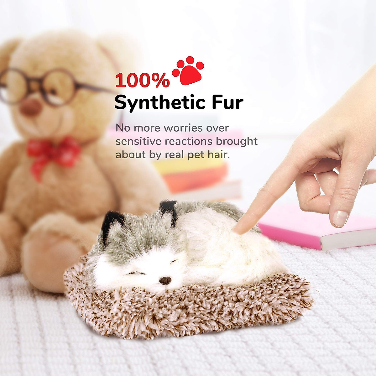 Perfect Petzzz Minis Alaskan Husky, Realistic, Lifelike Stuffed Interactive Plush Toy, Electronic Pets, Companion Pet Puppy with 100% Synthetic Fur