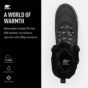 Sorel Whitney II Short Lace Waterproof Women's Boots - Black - Size 10