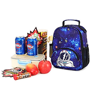BTOOP Lunch Box Kids for Boys Insulated Lunch Bag Cute Reusable Thermal Meal Cooler Tote Bags with Removable Shoulder Strap for School Travel