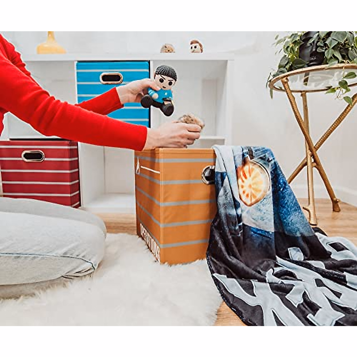 Star Trek: The Next Generation 13-Inch Fabric Storage Bin Cube Organizers, Set of 3