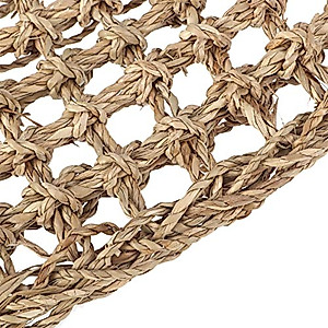 balacoo Bearded Dradon Hammock Natural Seagrass Fibers Reptile Lounger,Terrarium Tank Decoration Climber Vines for Anoles,Geckos,Iguanas and Hermit Crabs