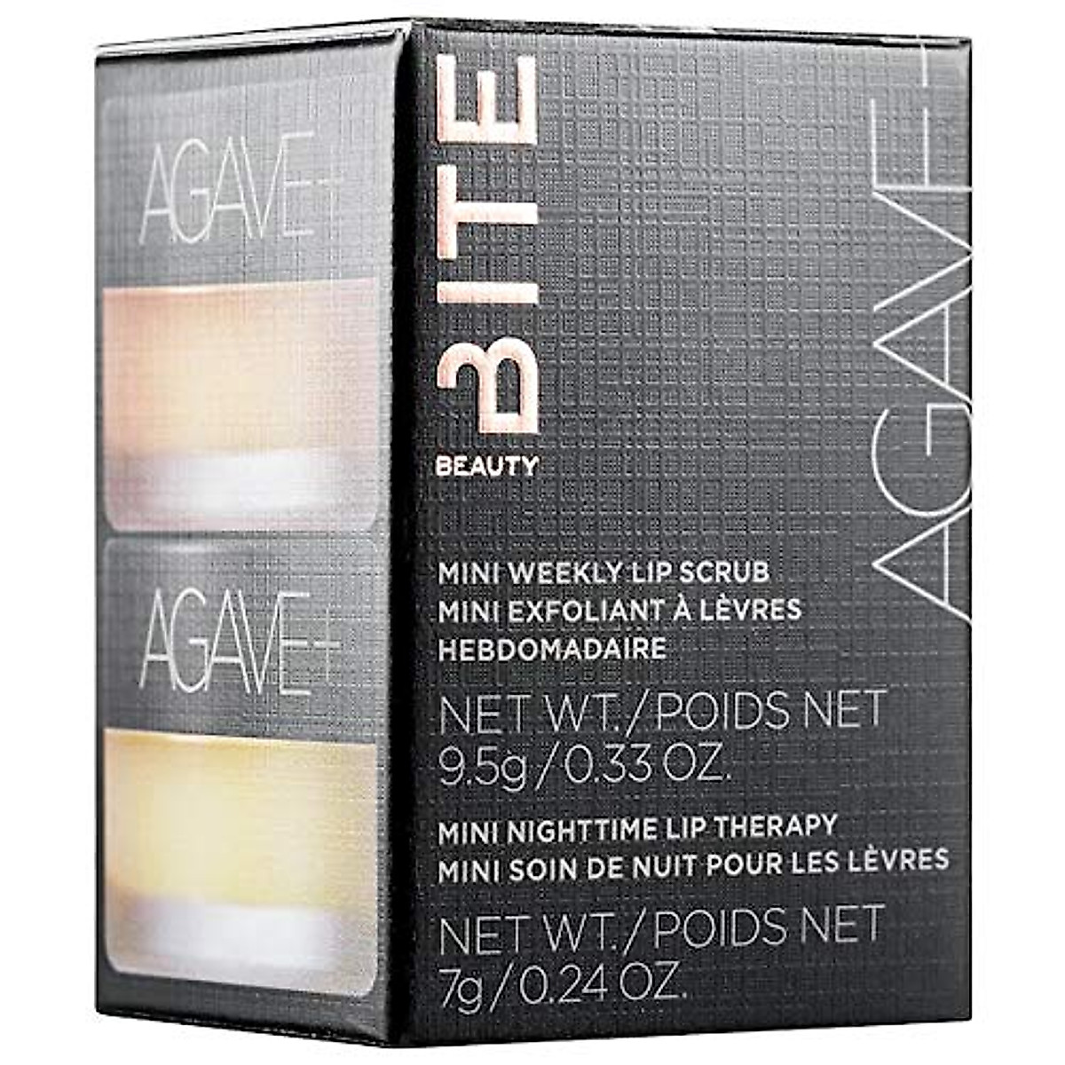 BITE BEAUTY Agave+ Nighttime Mini Scurb & Sleep Lip Duo