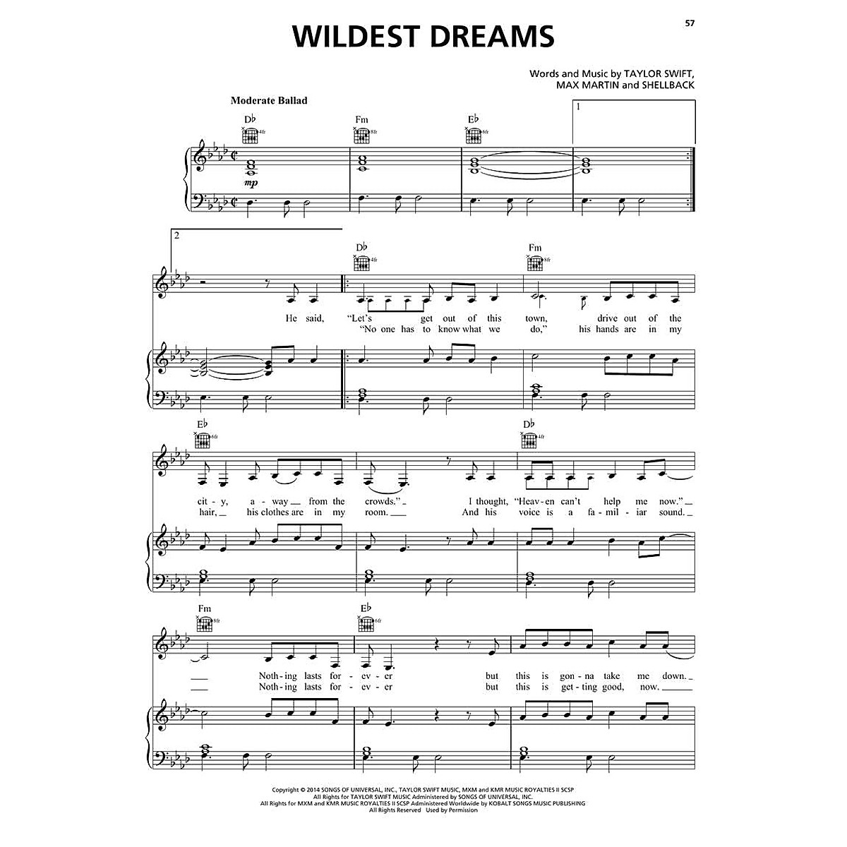 Taylor Swift - 1989 (Taylor's Version): Piano/Vocal/Guitar Songbook