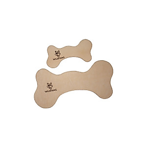 Wildfang® Leather Bones for Dogs | Dental Care, Snack & chew Toys | Leather Chewing Bones