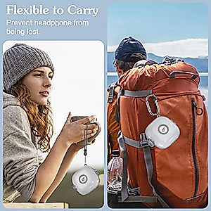 QIUDAOY [Clear Case with Lock] Beats Fit Pro Case Cover with Keychain/Lanyard Accessories, Hard Protector Clear Case for Beats Fit Pro, Beats Pro Fit Earbuds PC+Silicone Skin Full Protective Shell