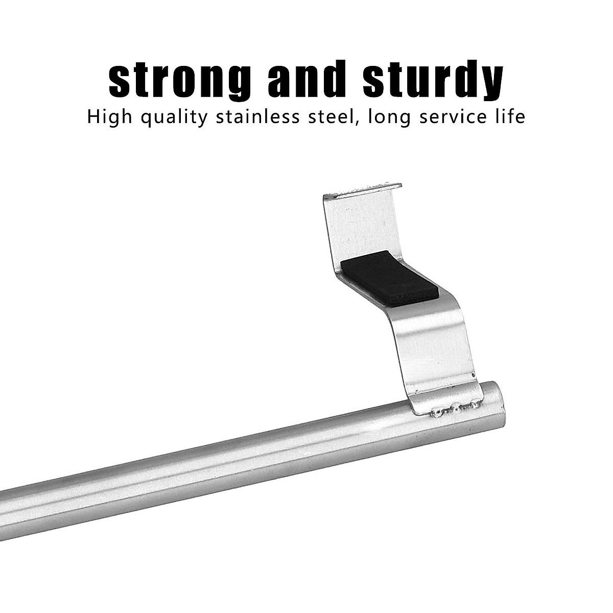 2PCS Metal Towel Bar Kitchen Cabinet Towel Rack Hang on Inside or Outside of Doors Kitchen Cabinet Towel Holder for Hand Towels Dish Towels Tea Towels(23cm)