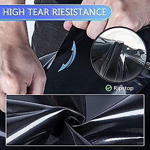 Pond Liner 10 x 13 Ft HDPE Pond Liners, 20 Mil UV Resistant Preformed Pond Liner Easy Cutting, Pond Liner for Natural Looking Ponds, Waterfall, Koi Pondsand Water Garden (Black)