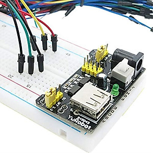 RGBZONE 130pcs Solderless Flexible Breadboard Jumper Wires Male to Male for Arduino Breadboard and Robotics and Raspberry