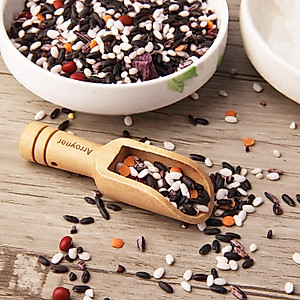 Arroyner 30 PCS Mini Wooden Spoon Mini Bamboo Spoons Small Bath Salt Spoon Small Spice Spoons for Sugar Scrubs, Spices, Bath Salts, Cooking