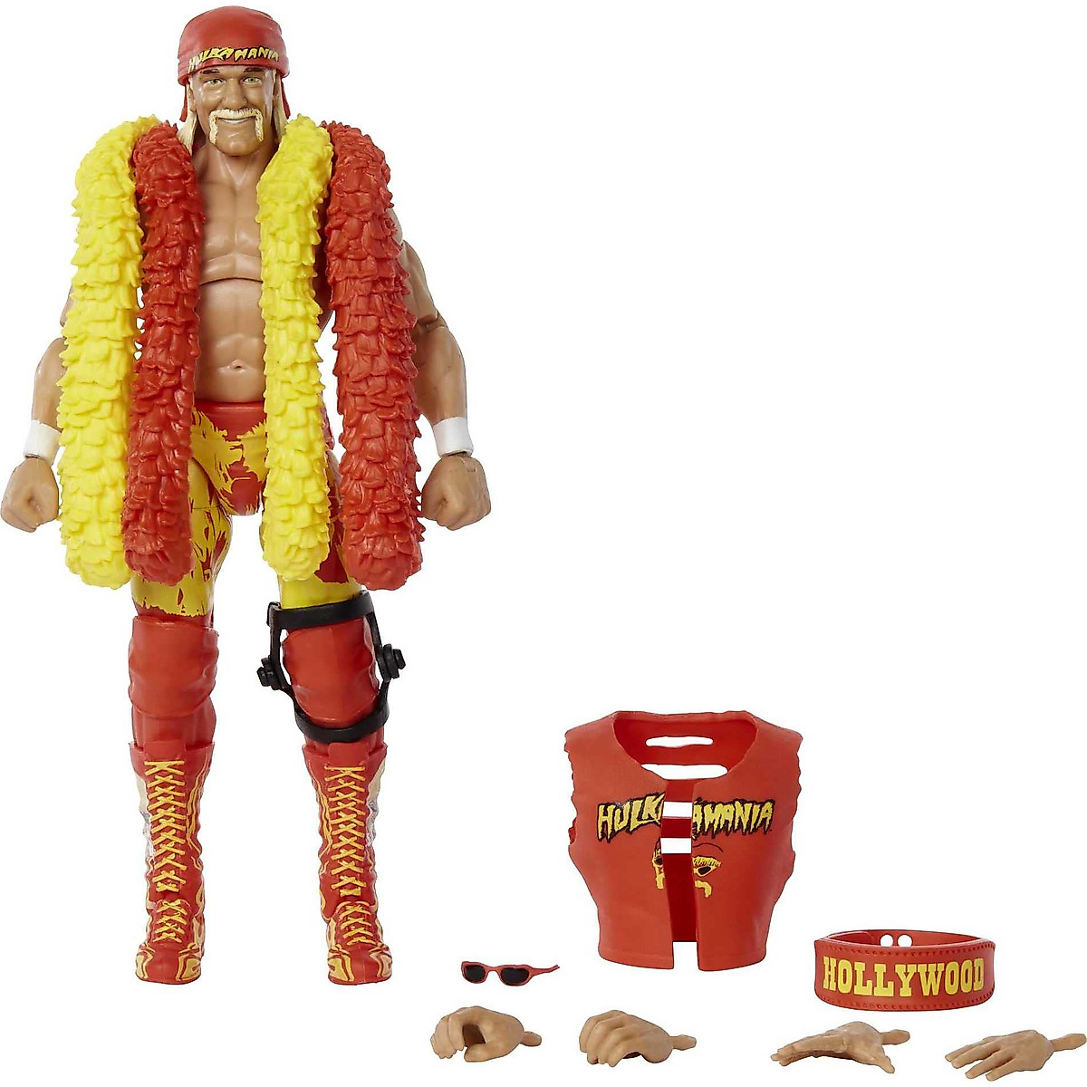 WWE Elite Collection Action Figure Hulk Hogan 6-inch Posable Collectible for WWE Fans Ages 8 Years Old & Up​