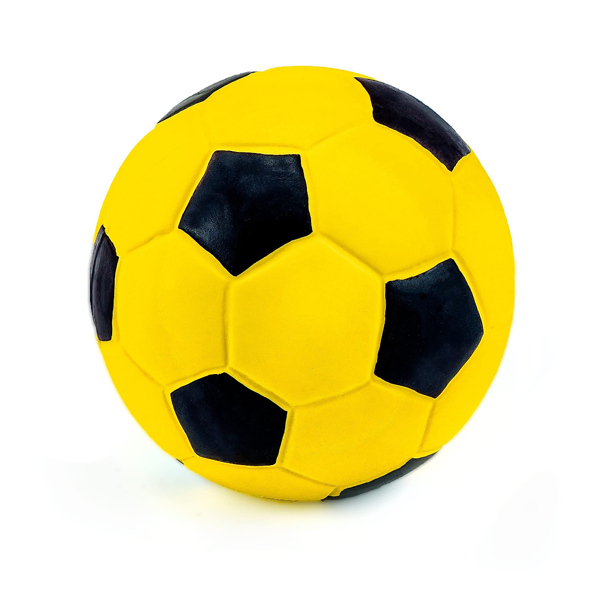 CHIWAVA 3PCS 2.7'' Squeak Latex Dog Toy Football Chew Fetch Throw Ball for Medium Dogs Interactive Play